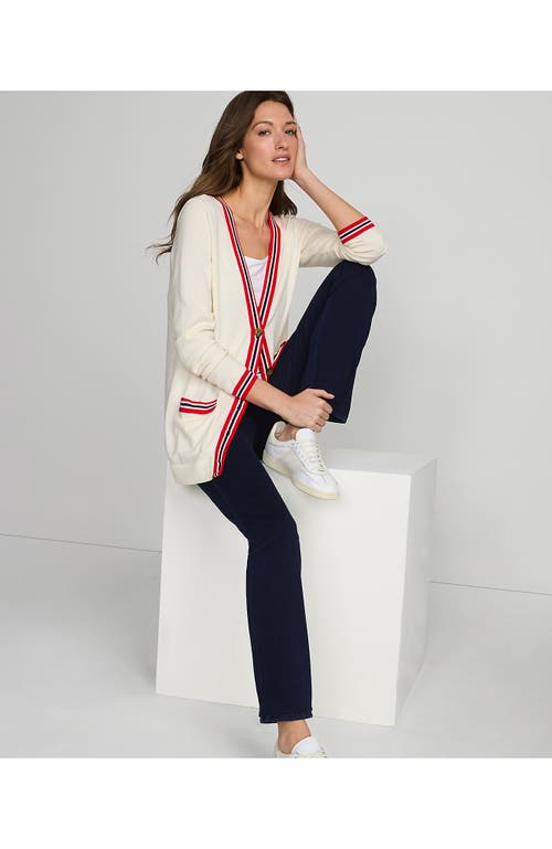 LANDS' END Starfish High Rise Knit Denim Straight Jeans